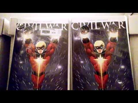 MARVEL COMICS CIVIL WAR comic book collection / haul video