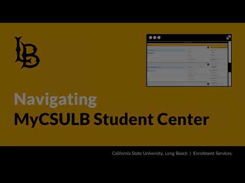 Navigating MyCSULB Student Center