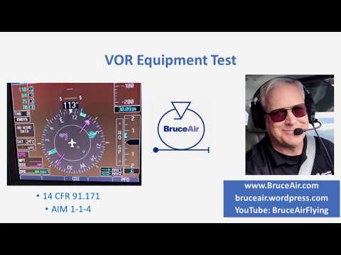 VOR Equipment Test – BruceAir, LLC