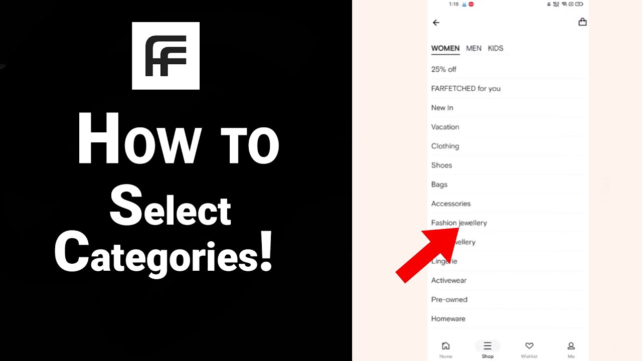 How to Select Categories on Farfetch [NEW]