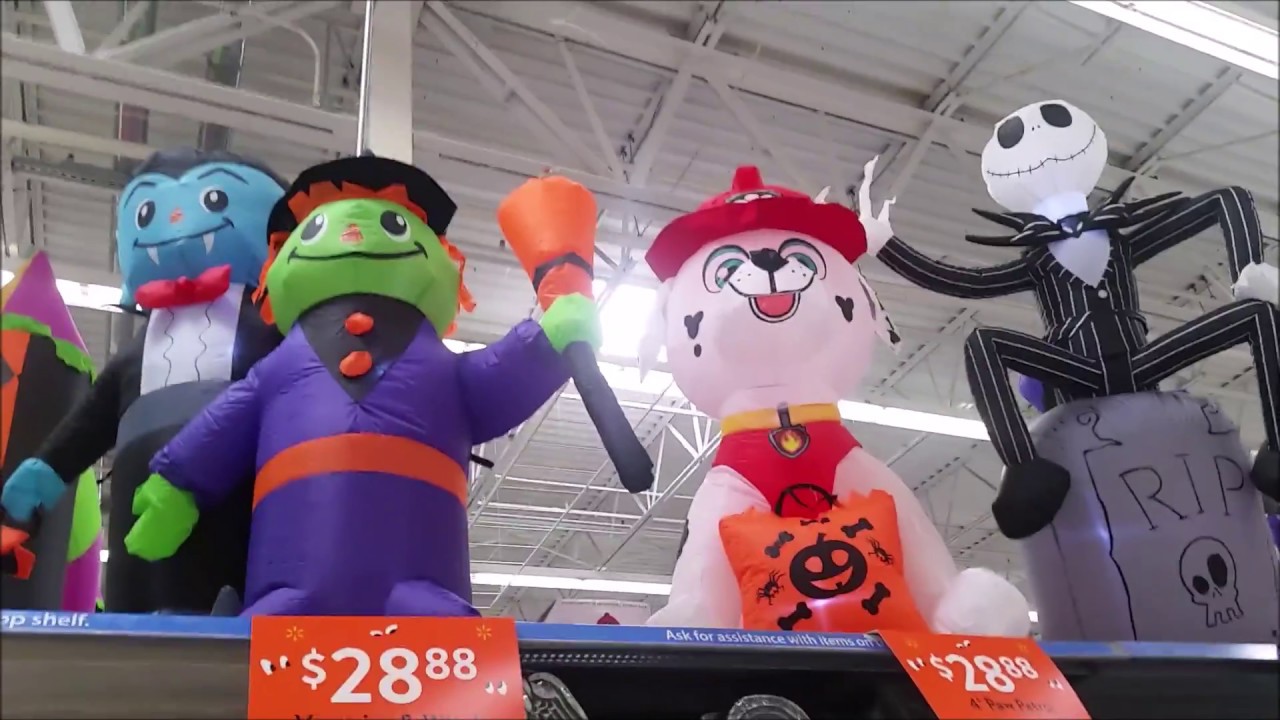 Walmart Finally Has Their Halloween Decoration Out! New 2018 Inflatables!
