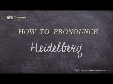 How to Pronounce Heidelberg (Real Life Examples!)