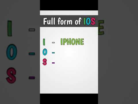 Full form of IOS | iOS full form | iOS ka matlab kya hota hai #IOS #G2K_Fact #short #shorts#ytshorts