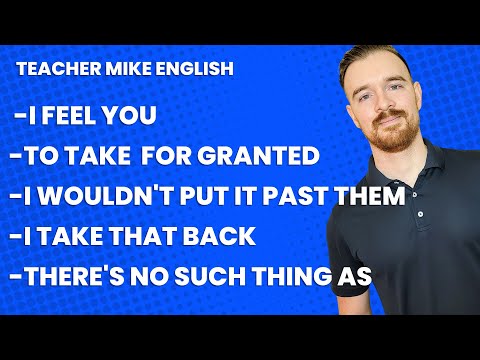 More Common English Expressions (I FEEL YOU / TAKE FOR GRANTED / I TAKE THAT BACK / AND MORE)