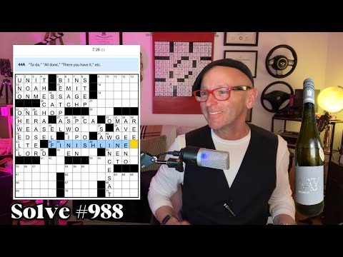 Let's Solve this Tuesday NYT Crossword by Rena Cohen & Wine Down on a 2023 May Silvaner! π·