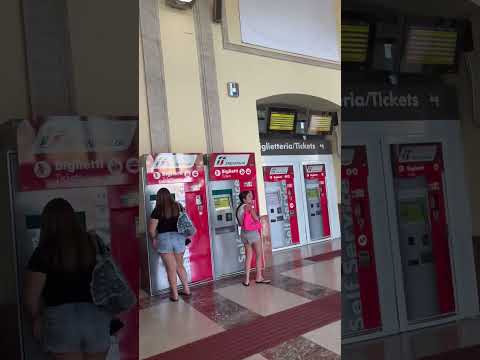 This is where we bought train tickets going to airport
