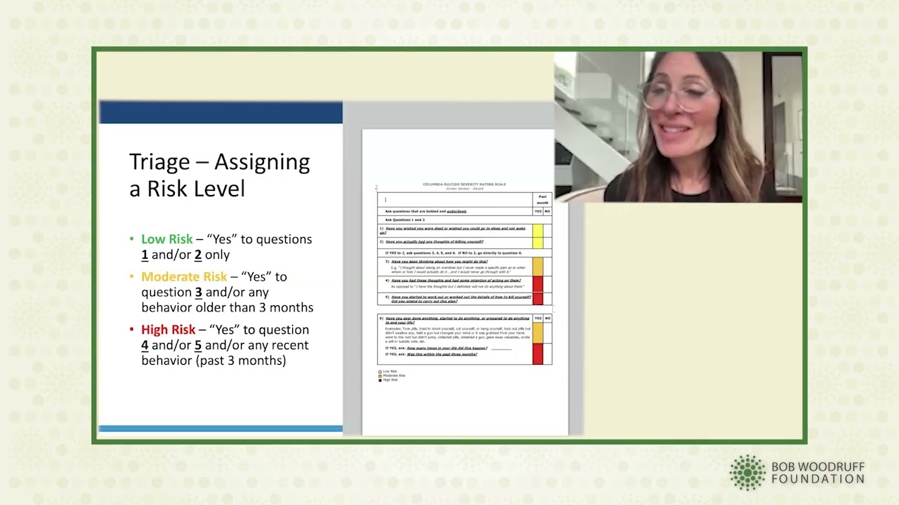 Assessing and Preventing Suicide Risk: Implementing the Columbia ...