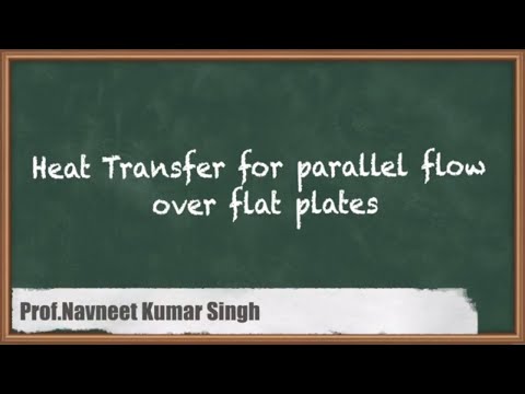 Heat Transfer for parallel flow over flat plates - External Forced ...