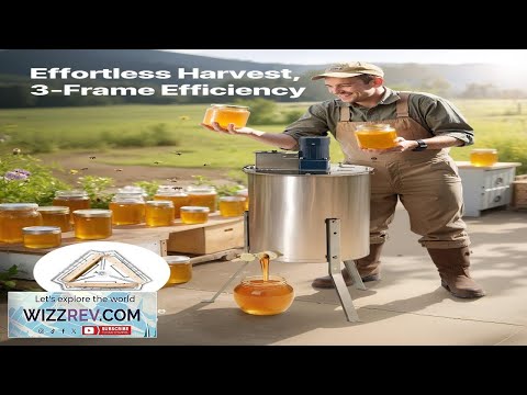 Electric Honey Extractor 3 Frame Beekeeping Honeycomb Spinner Stainless Steel Review