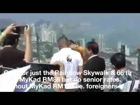 Top Attractions at Komtar, Georgetown, Penang with Rainbow SkyWalk View