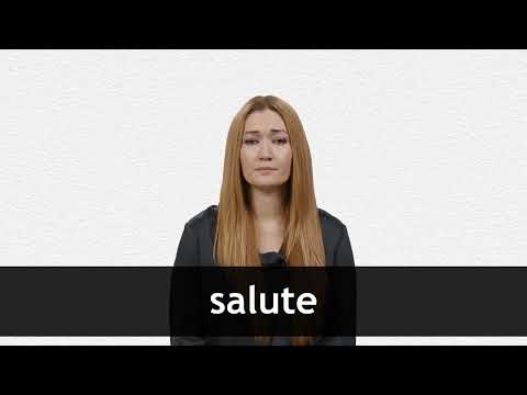 How to pronounce SALUTE in American English