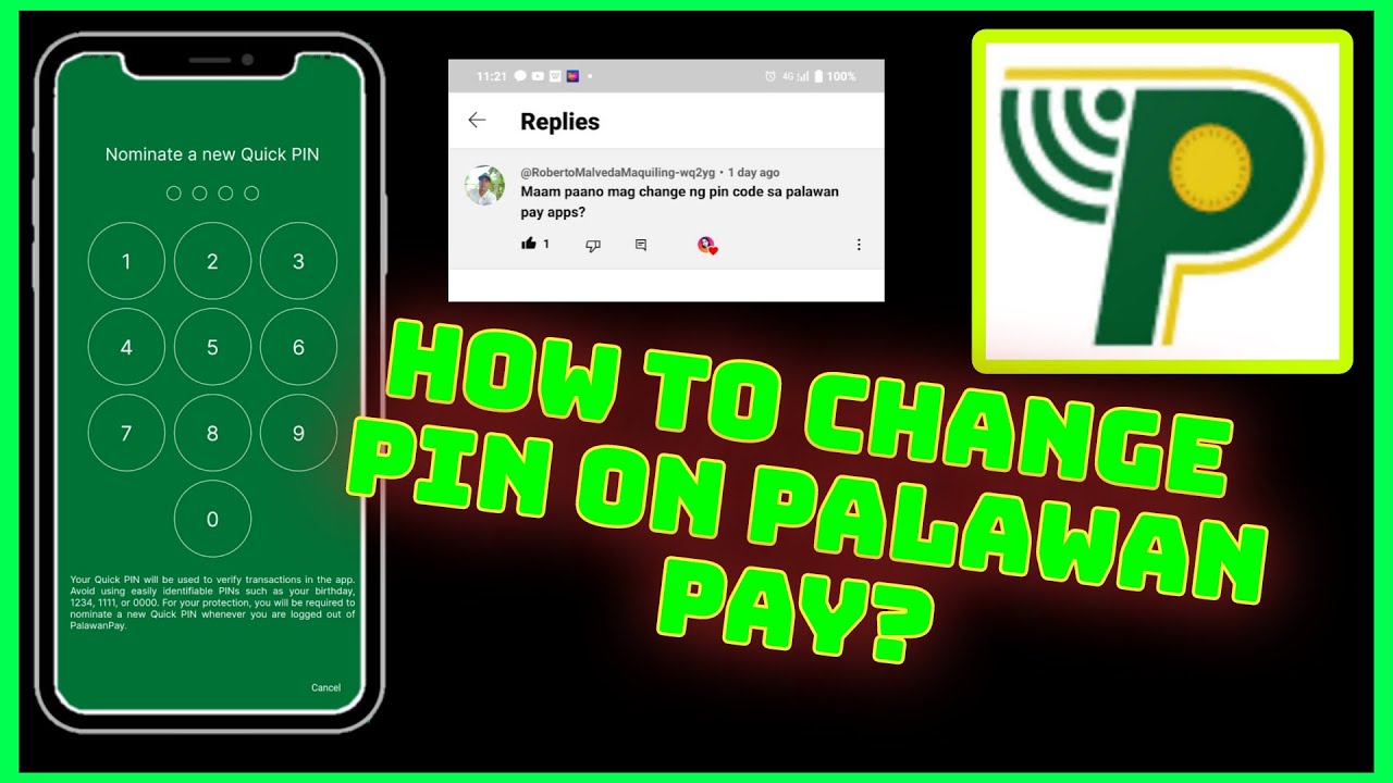 How to change pin on palawan pay?