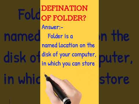 Definition of Folder? /#shorts