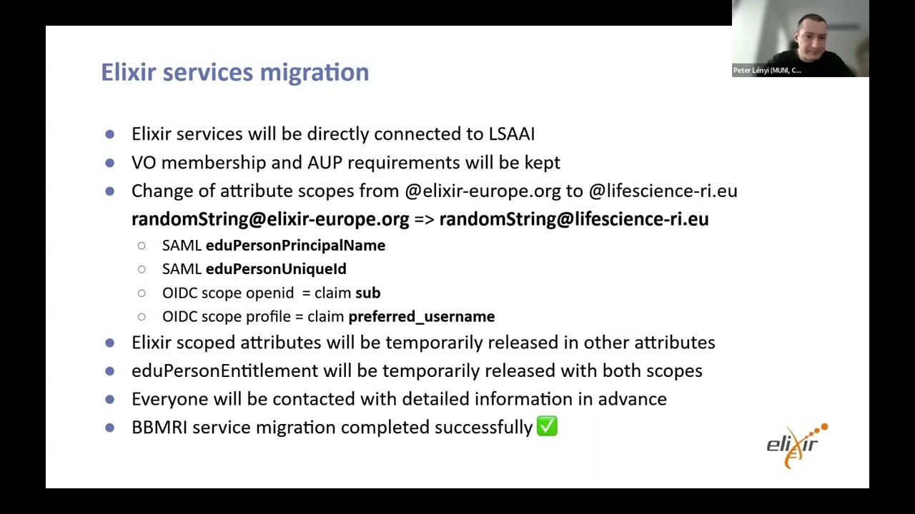 Elixir Engagement Call XI. - LS AAI Roadmap 2025