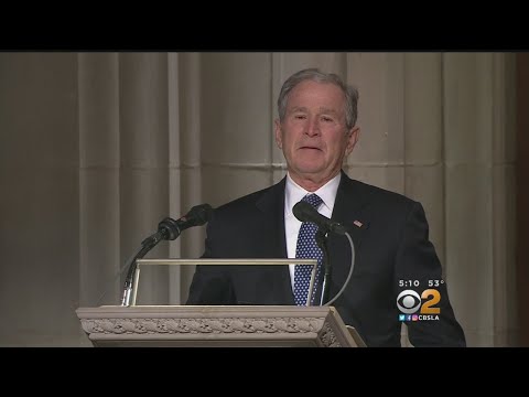 Thousands Honor Former President George H.W. Bush At National Cathedral Funeral