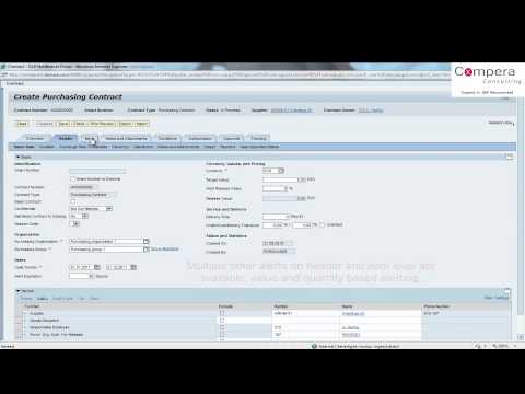 SAP SRM Contracts