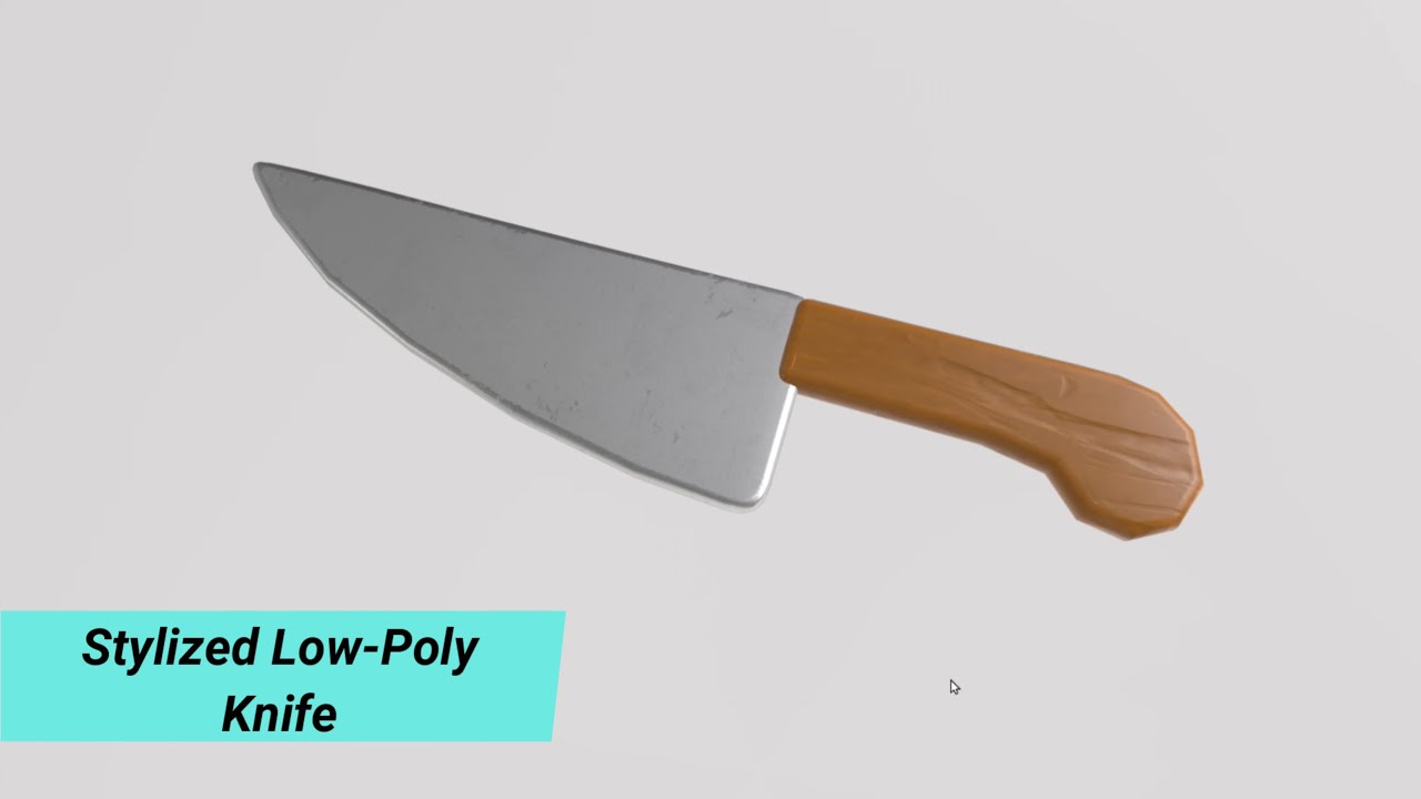 Stylized Low-Poly Knife