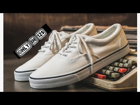 Limited-time deal: FRACORA Mens White Canvas Shoes Low Top Canvas Sneakers Lace Up Casual Shoes