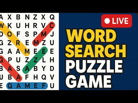 🔴 Live Word Search Puzzle Game | Boost Your Vocabulary & Focus! (P1)