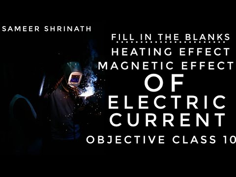 Magnetic effects of electrict current fill in the blanks -- Electricity ...