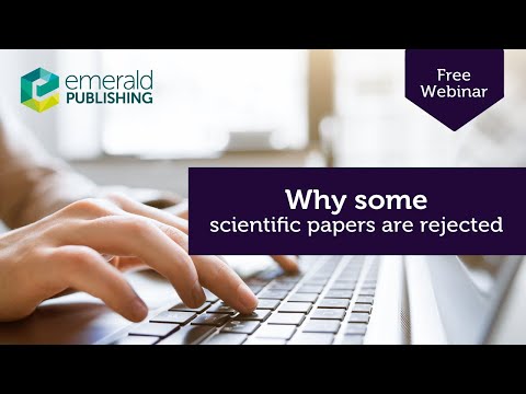 Why some scientific papers are rejected