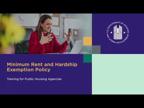 Public Housing Minimum Rent and Hardship Exemption: Instructional Video - English