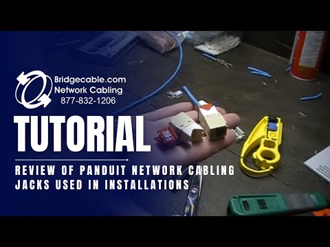 Review of the Panduit Network Cabling Jacks Used in Installations | BridgeCable.com | 877-832-1206