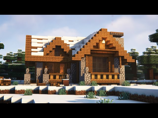 Minecraft | Cozy Winter House (Tutorial) Minecraft Map