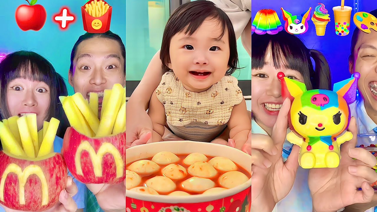 Random Emoji Food Challenge ASMR Compilation! 🥵bubble tea(Part124)