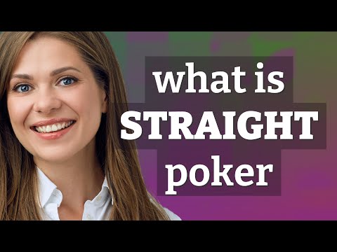 Straight poker | meaning of Straight poker