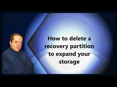 How to delete a recovery partition to expand your storage