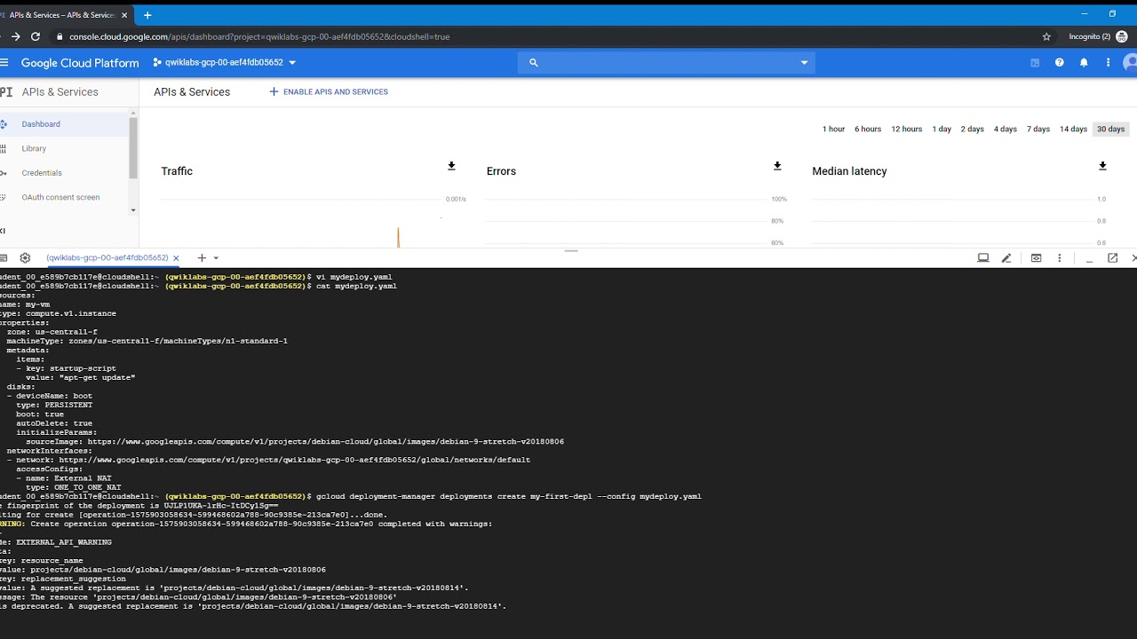 GCP   Working with Deployment Manager and StackDriver