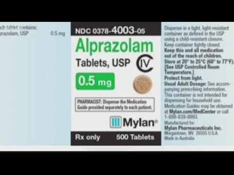 Generic Xanax drug recalled