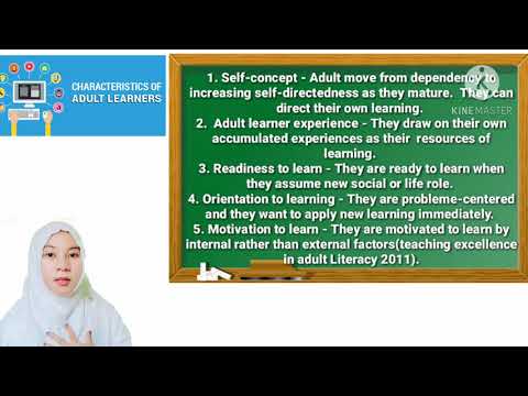 Characteristics of adolescent learning and Adult learning