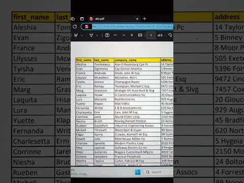 Convert PDF File Into Excel ???? | Load PDF File In Excel ???? #shorts #learning #exceltricks #bytetech