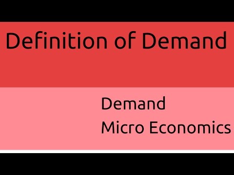 Definition of demand | Demand Micro Economics | CA CPT | CS & CMA Foundation | Class 11