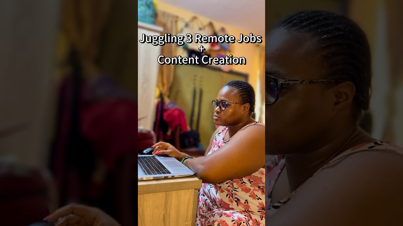 How I juggle 3 Remote Jobs + Content Creation Pt 1  #remotework #vlog #adayinthelife #youtubechamps