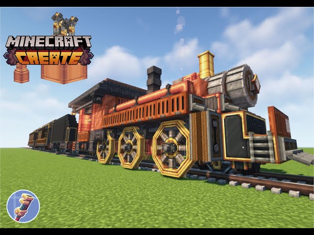 【mod Building】create Mod 0 5 ── Super Luxury Steampunk Train Minecraft Map