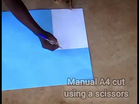 How to manually get A4 pieces in a sheet of carbon paper