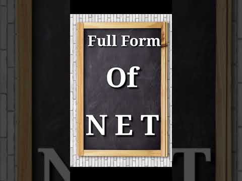 Full Form of NET || What is the full Form of NET