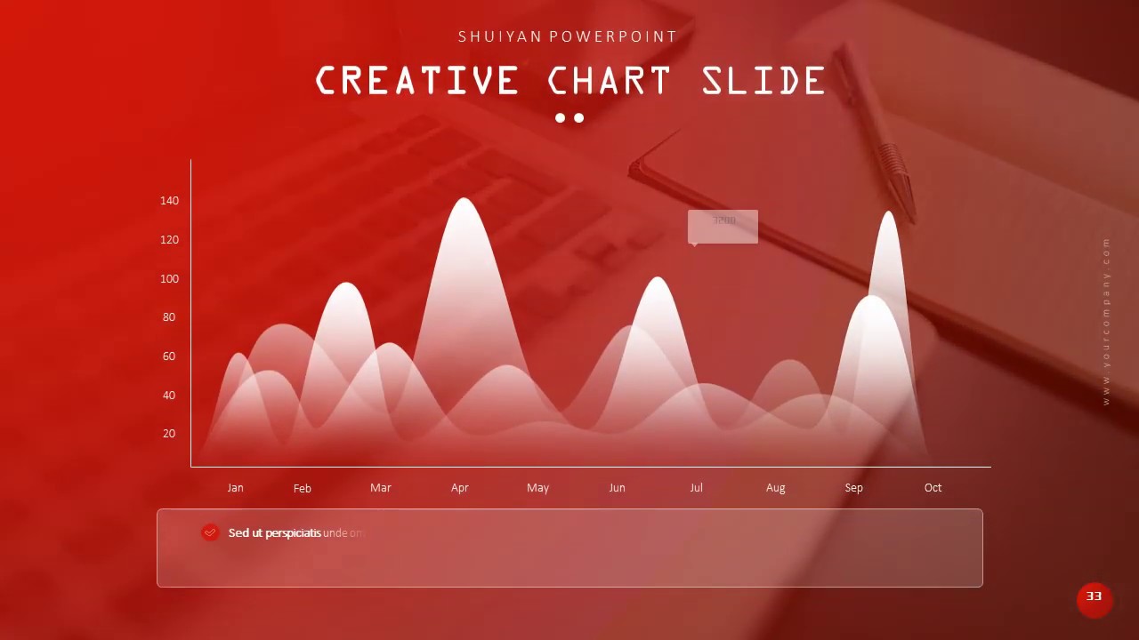 Red clean multipurpose report PowerPoint template