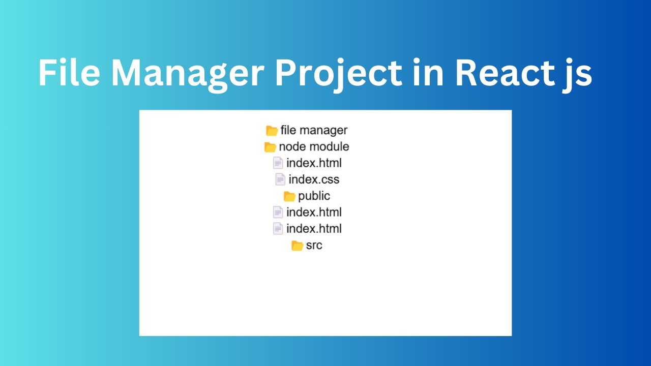 File manager project in React js | Build a file manager in online Compiler