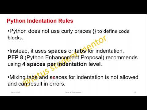Indentation in Python