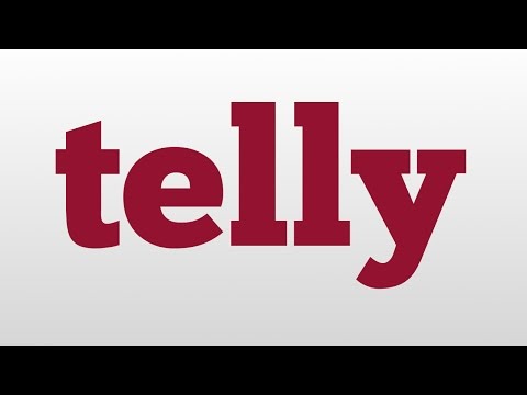telly meaning and pronunciation