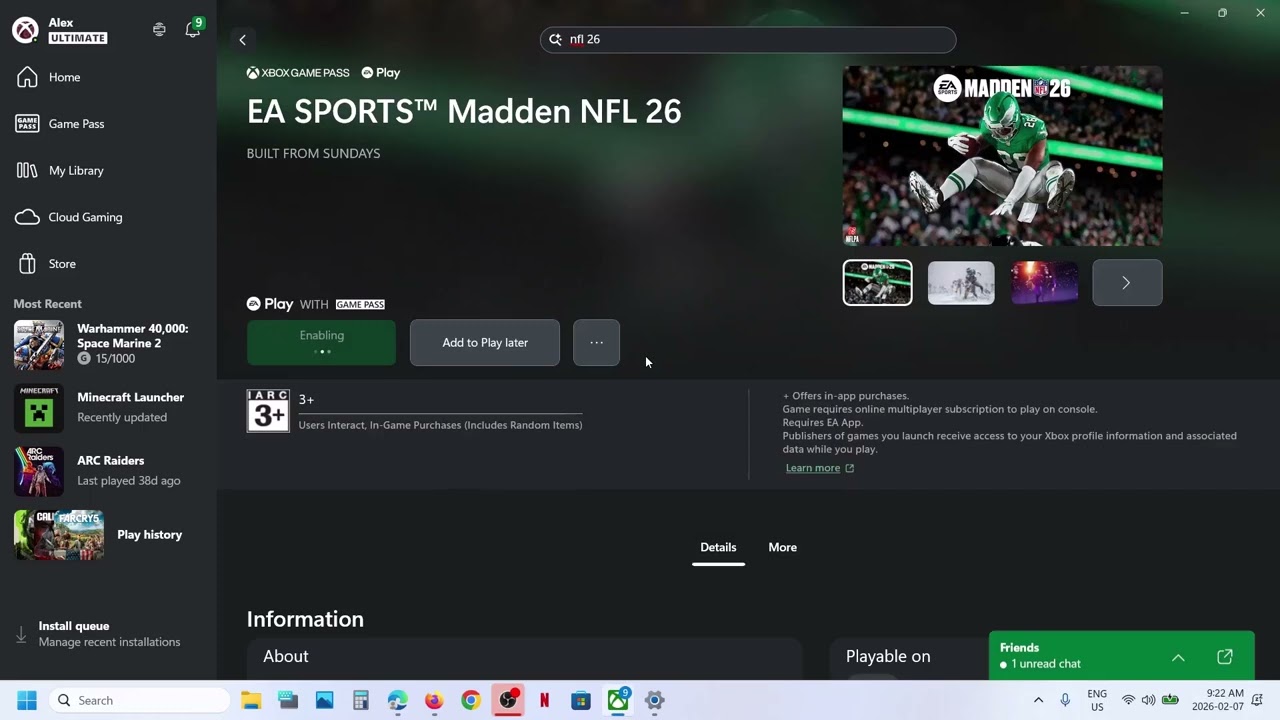 How To Download/Install EA SPORTS Madden NFL 26 On PC (Gamepass Users)