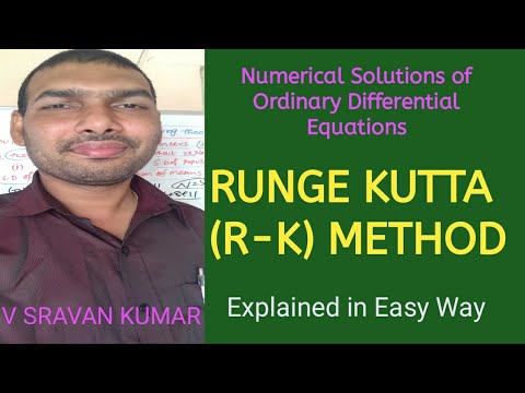 RUNGE KUTTA METHOD in telugu numerical solutions of ODE Related