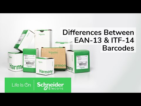 Barcode types, what is the difference between EAN13 and ITF14? | Schneider Electric