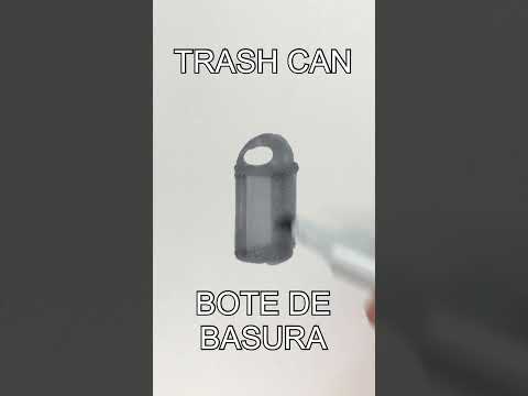 Learn Spanish! ¡Aprenda Inglés! TRASH CAN : EL BOTE DE BASURA