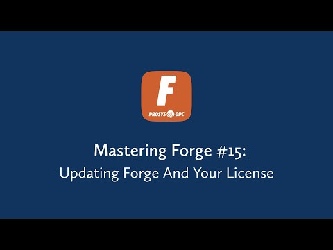 Mastering Forge - Updating Forge and Your License