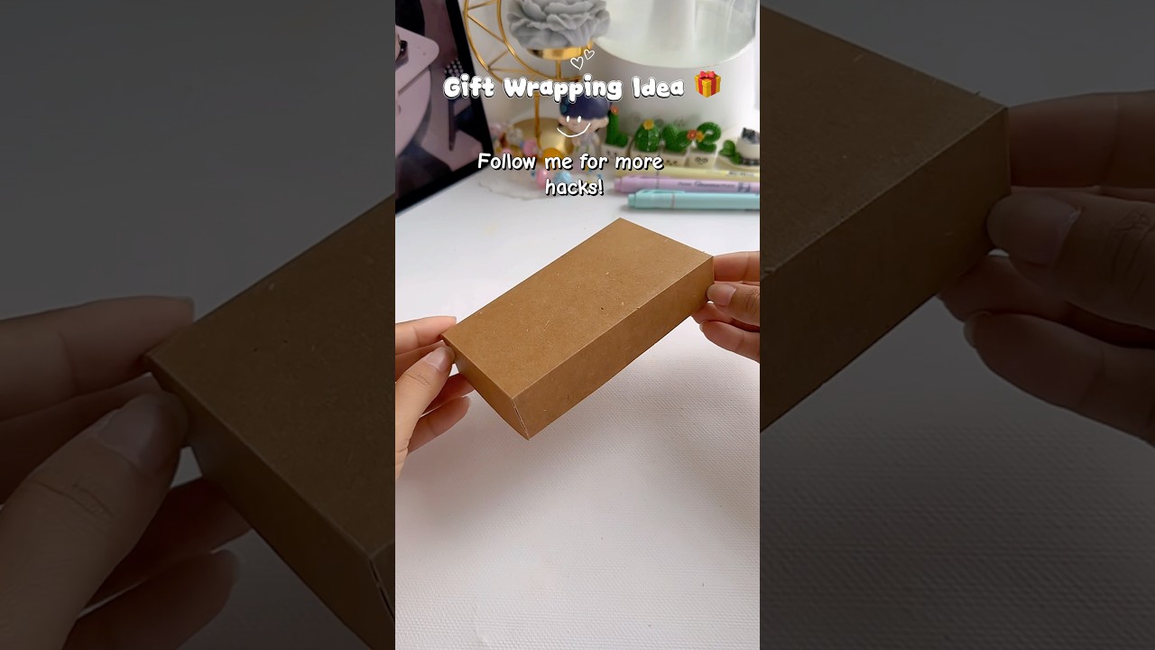 Gift Box Hack! 🎁 #shorts #art #diy #muktaartandcraft #youtubeshorts